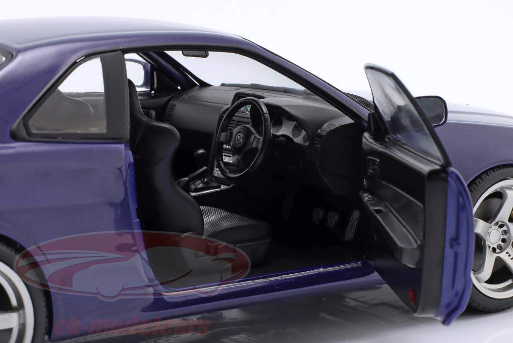Solido 1:18 Nissan Skyline GT-R (R34) year 1999 violet S1804303 model ...