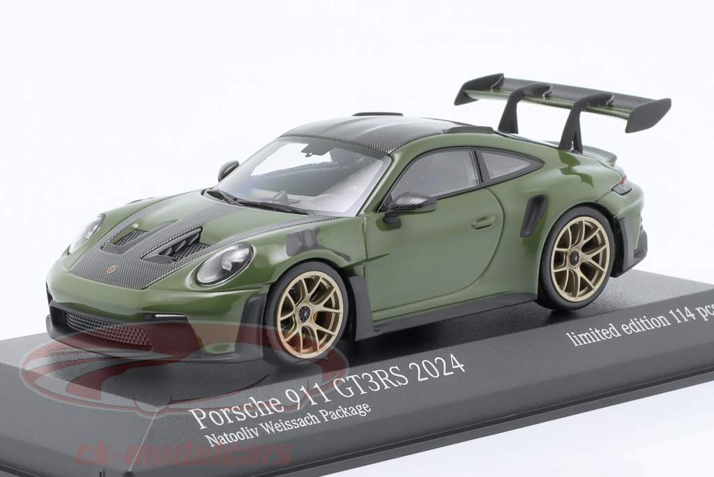 Minichamps 1:43 Porsche 911 (992) GT3 RS Weissach package year 2024 ...