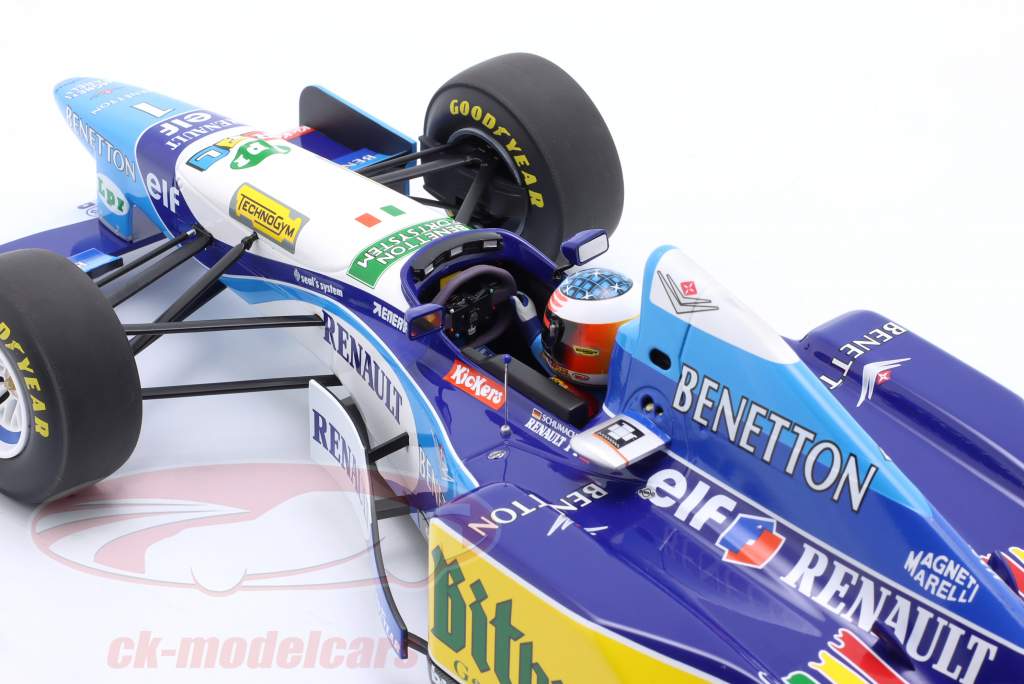 Minichamps 1:12 M. Schumacher Benetton B195 #1 Winner Europe GP Formula 1 World Champion 1995 ...