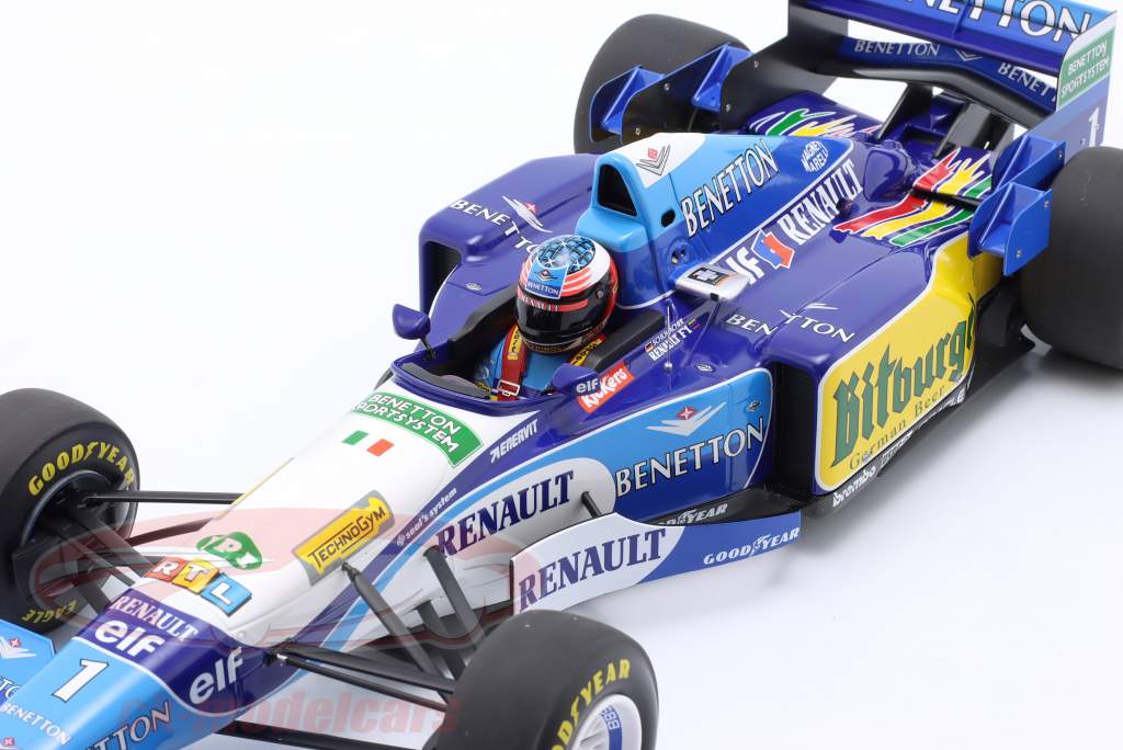 Minichamps 1:12 M. Schumacher Benetton B195 #1 Winner Europe GP Formula 1 World Champion 1995 ...