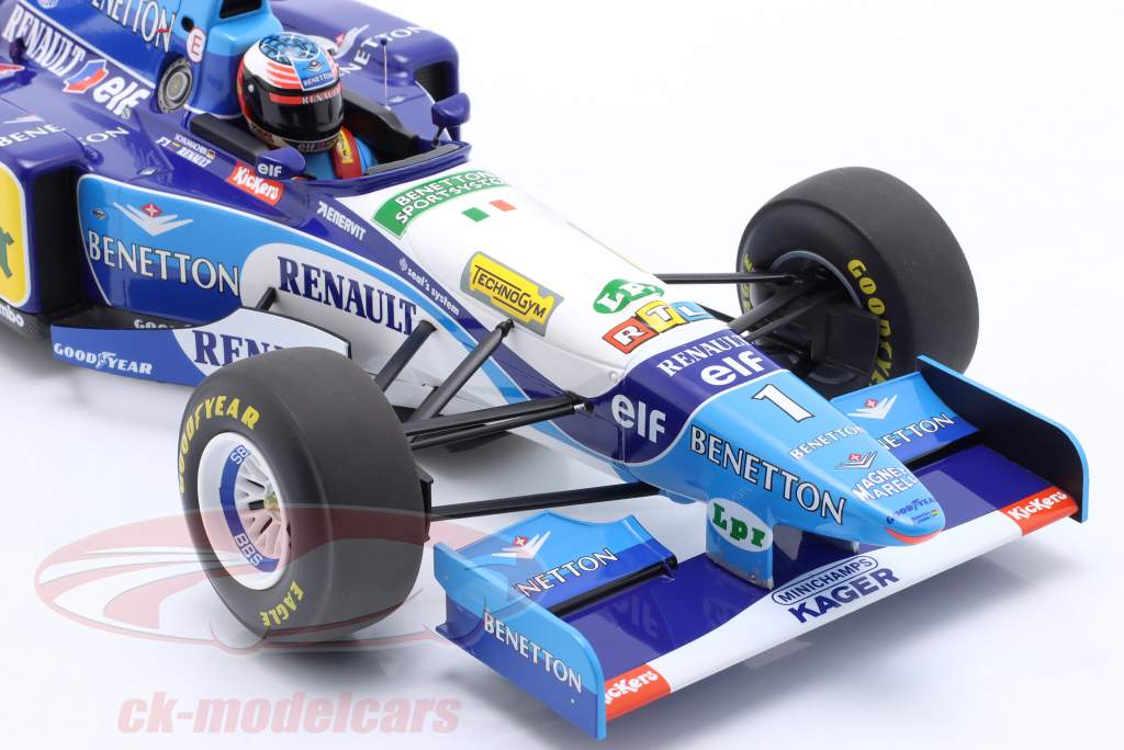 Minichamps 1:12 M. Schumacher Benetton B195 #1 Winner Europe GP Formula 1 World Champion 1995 ...
