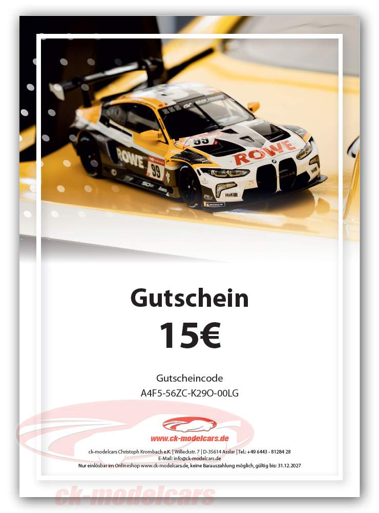 Voucher - Theme Rowe BMW M4 GT3 Voucher-Rowe Voucher-Rowe