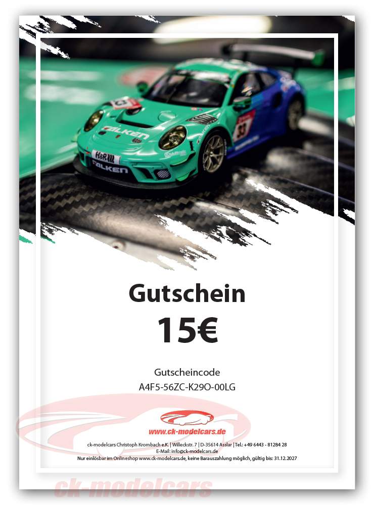 Voucher - Theme Falken Porsche 911 GT3 R Voucher-Falken Voucher-Falken
