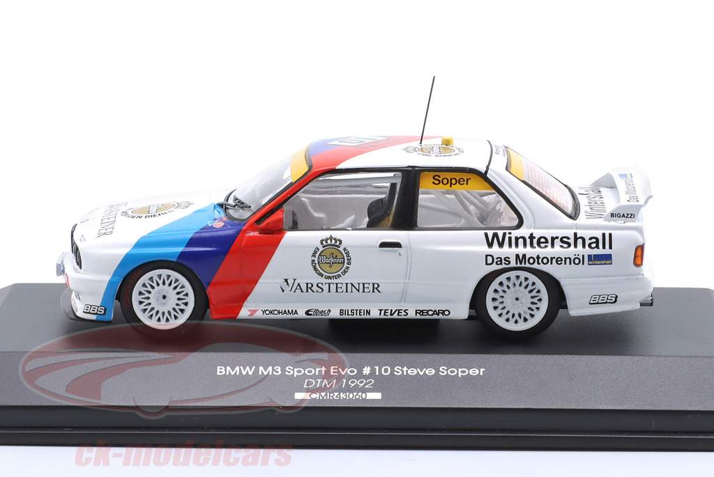 CMR 1:43 BMW M3 (E30) #10 DTM 1992 Steve Soper /2ème choix CK91742 (2 ...