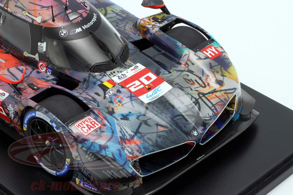 BMW M Hybrid V8 #20 24h LeMans 2024 Art Car Julie Mehretu 1:18 Spark ...