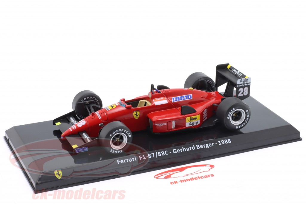 Premium Collectibles 1:24 Gerhard Berger Ferrari F1-87 /88C #28 Formula ...