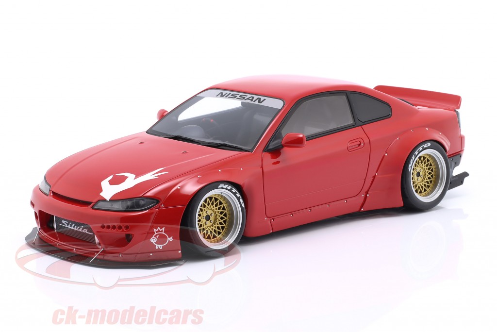 Ottomobile 1:18 Rocket Bunny Nissan Silvia S15 year 2014 Nissan red ...
