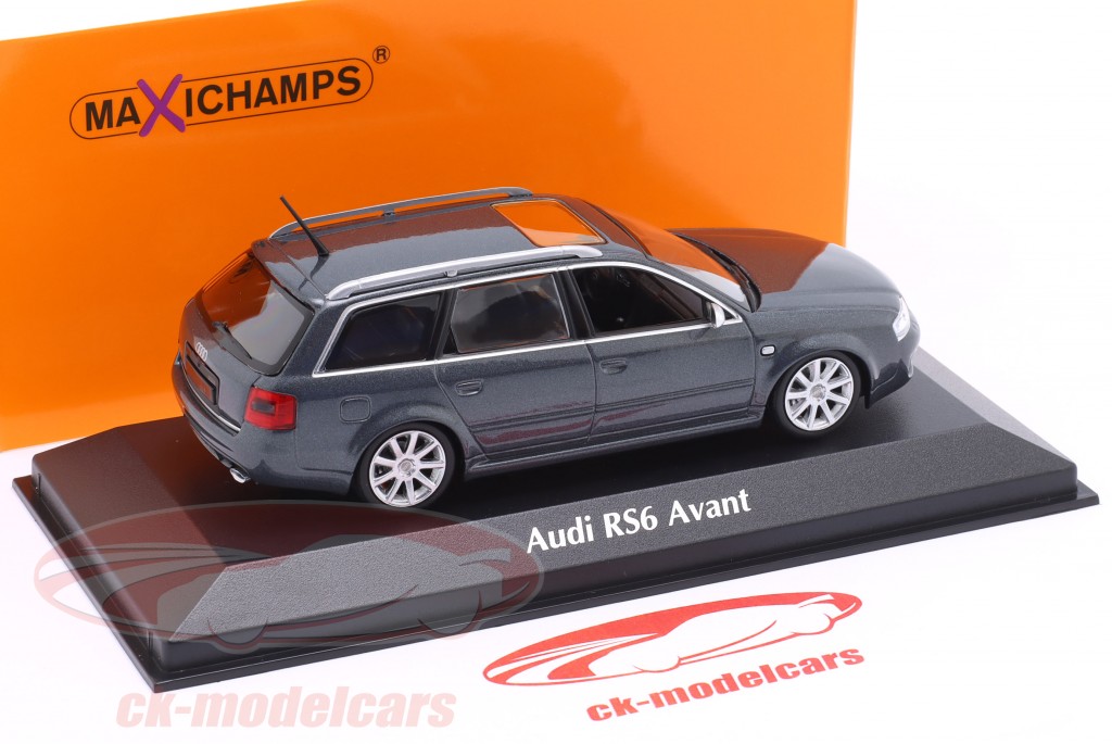 Minichamps 1:43 Audi RS6 Avant (C5) year 2002 grey metallic 940011711 ...