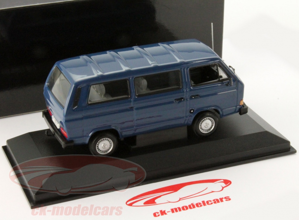 Minichamps 1:43 Volkswagen VW T3 Bus Year 1983 capri blue 400055001 ...