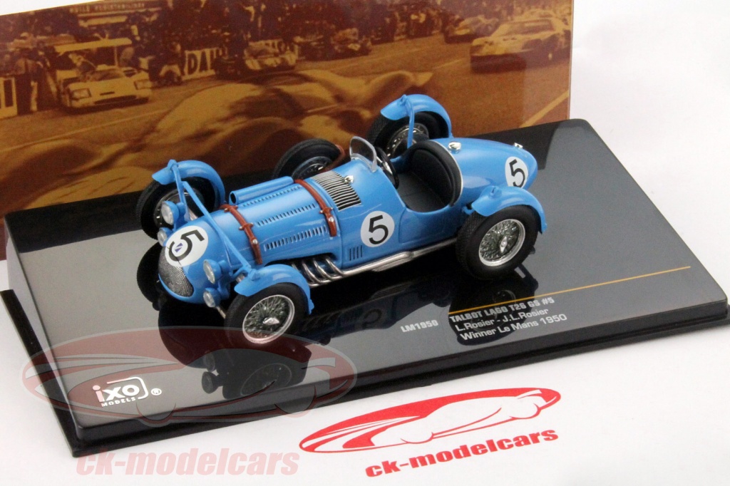 Ixo 1:43 Talbot Lago T26 GS #5 Winner 24h LeMans 1950 Rosier / Rosier ...