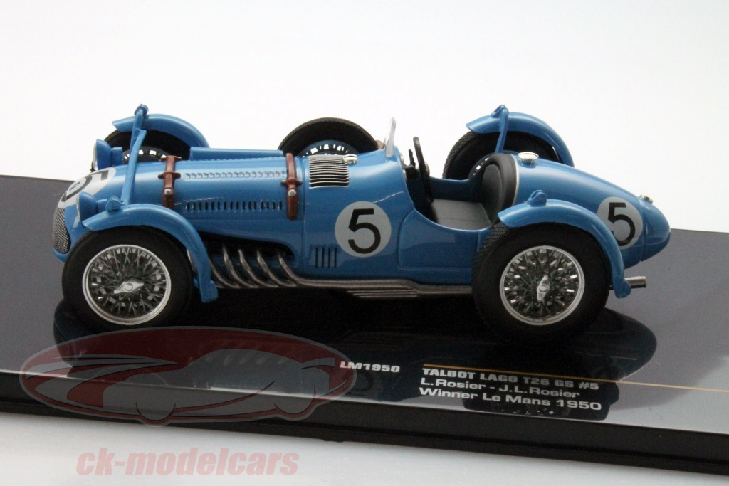 Ixo 1:43 Talbot Lago T26 GS #5 Winner 24h LeMans 1950 Rosier / Rosier ...