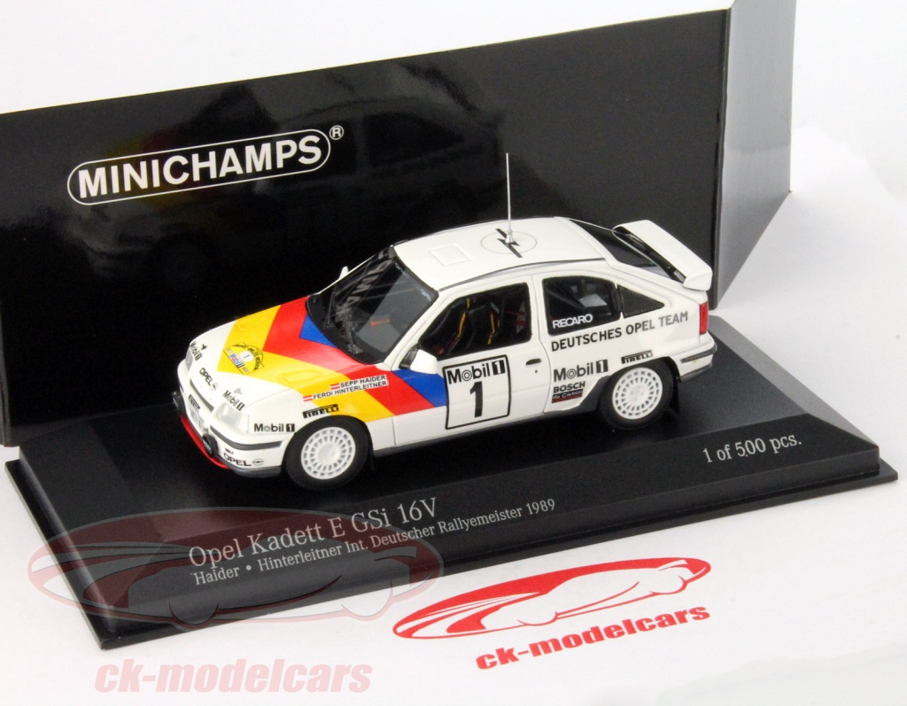 Minichamps 1:43 Opel Kadett E GSi 16V #1 Int. German Rally Master 1989 ...