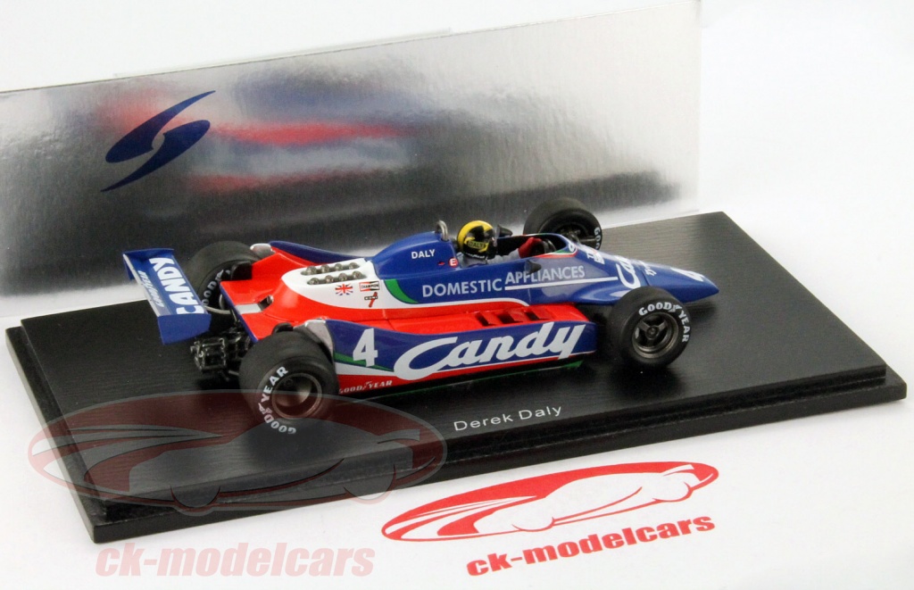 Spark 1:43 Derek Daly Tyrrell 010 #4 4th British GP Formula 1 1980 ...