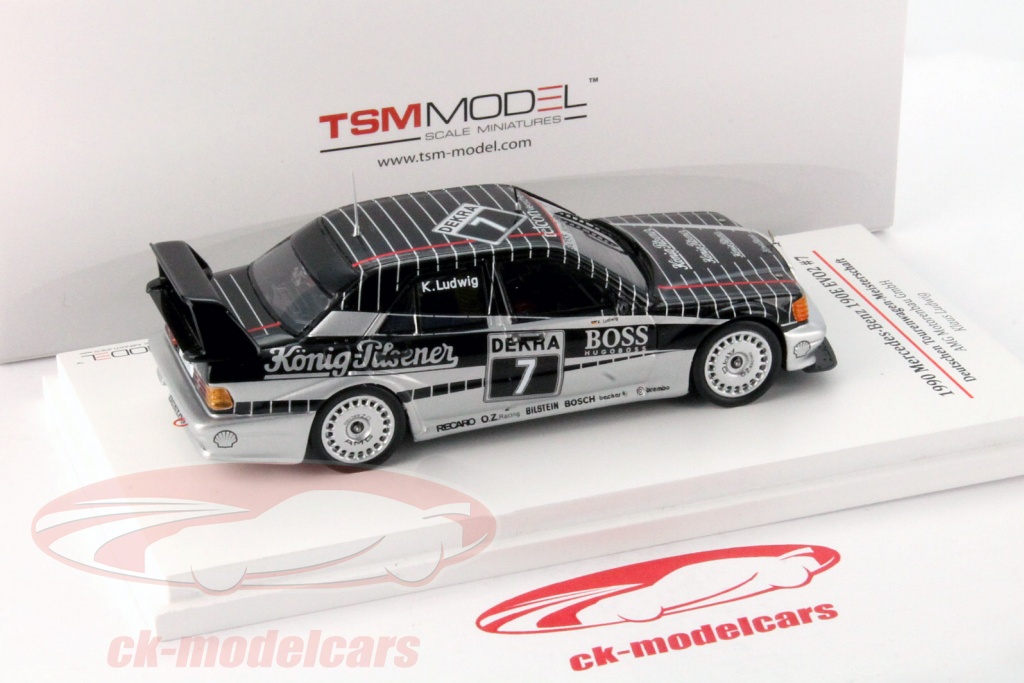True Scale 1:43 K. Ludwig Mercedes-Benz 190E Evo2 #7 DTM 1990 TSM124346 ...
