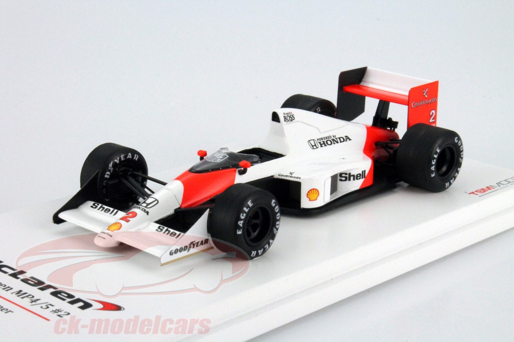 True Scale 1:43 Alain Prost McLaren Honda MP4/5 Formula 1 World Champion 1989 TSM124332 model ...
