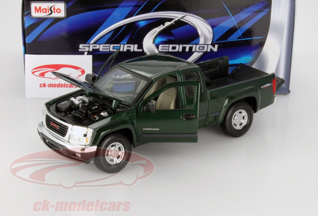 Maisto 1:18 GMC Canyon 年 2004 濃い緑 完成モデル 31679 モデル 車 31679 090159316794
