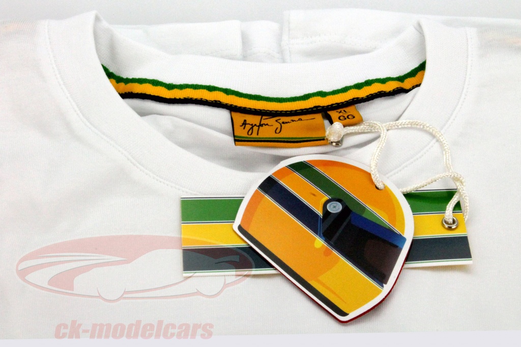 Ayrton Senna Logo T-shirt Senna S white Size M AS-14-110 AS-14-110 ...