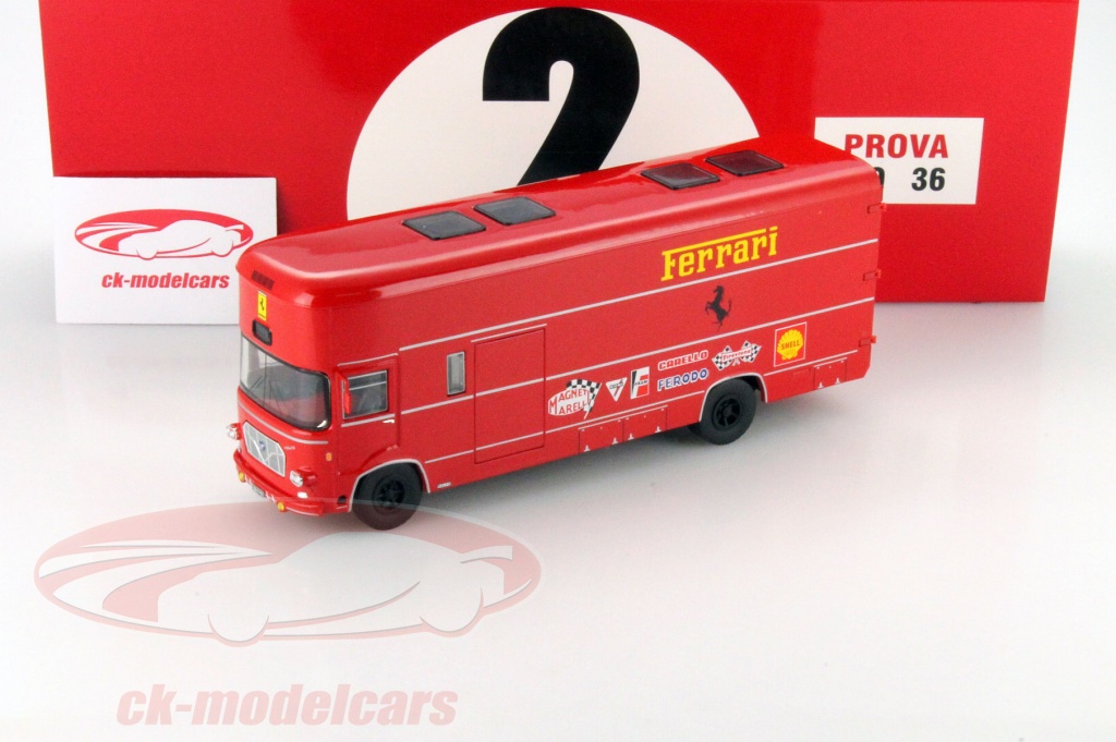 Brumm 1:43 Transporter Set Ferrari OM 160 Rolfo / Ferrari 312B #2 ...