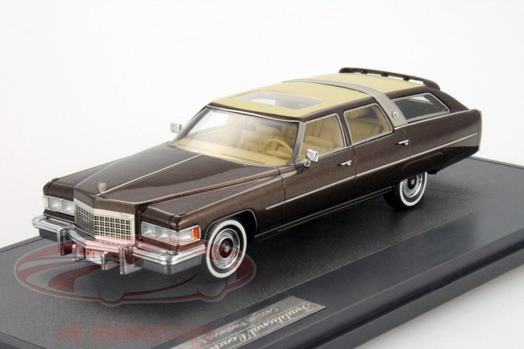 Matrix 1:43 Cadillac Fleetwood Brougham Wagon 年 1976 棕色 金属的 MX20301-311 ...