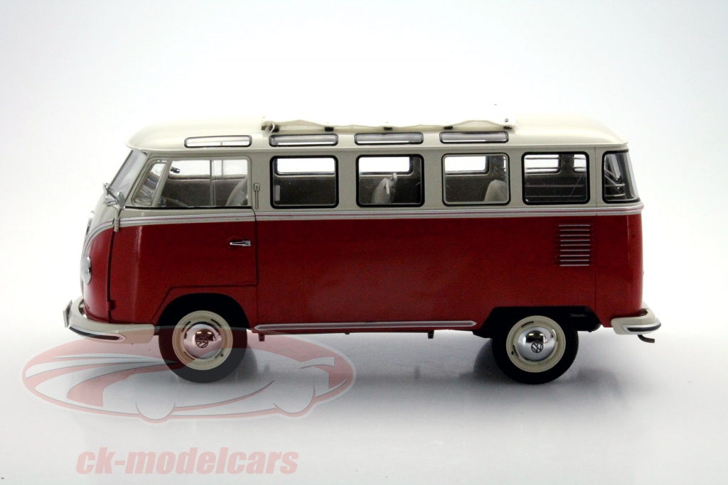 Sun Star Models 1:12 Volkswagen VW Samba Bus Jaar 1956 beige grijs ...
