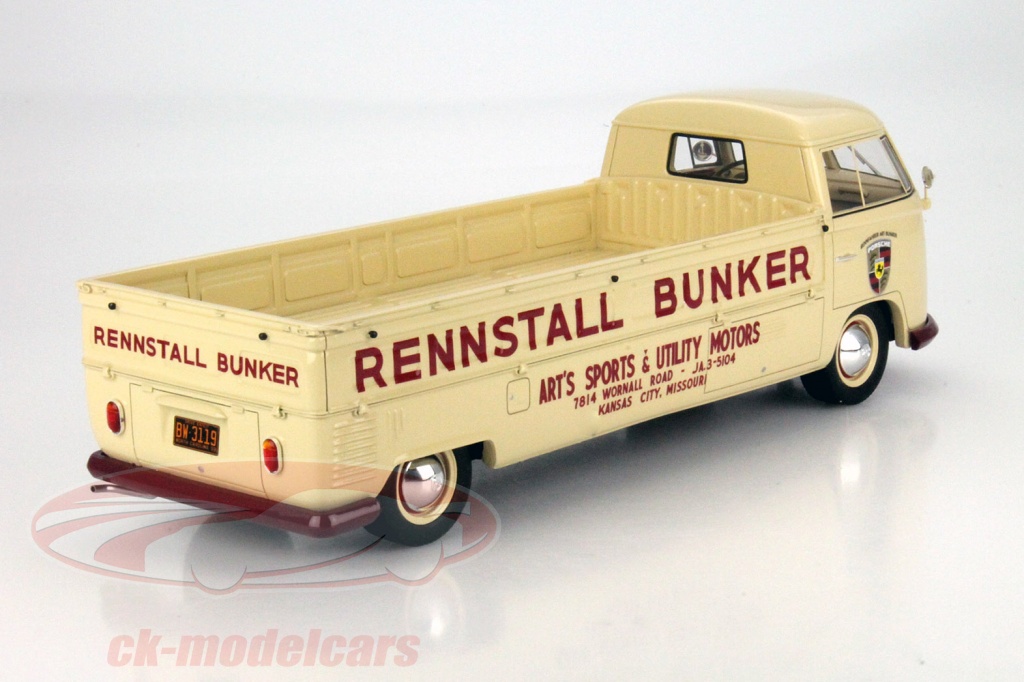 Premium Classixxs 1:18 Volkswagen VW T1 Langpritsche Rennstall Bunker ...