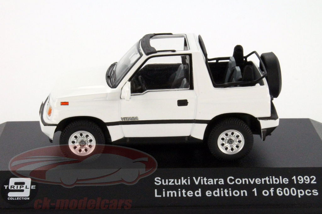 Triple9 1:43 Suzuki Vitara Convertible Year 1992 white T9-43018 model ...