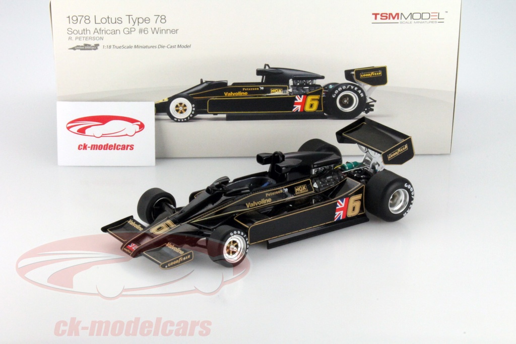True Scale 1:18 R. Peterson Lotus Grade 78 #6 South African GP Formula ...