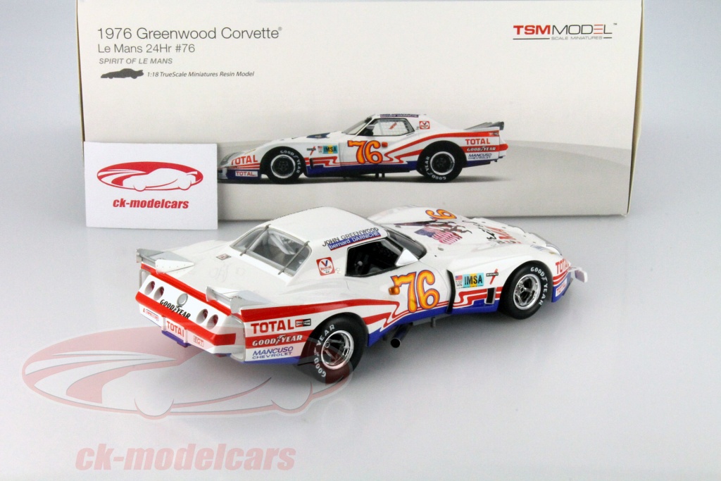 True Scale 1:18 Chevrolet Corvette Greenwood #76 24 LeMans 1976 ...