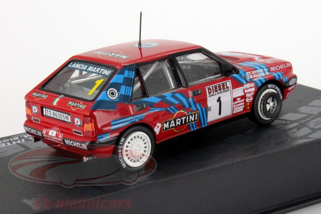 Altaya 1:43 Lancia Delta Integrale 16V #1 Rallye Sanremo 1989 Martini ...