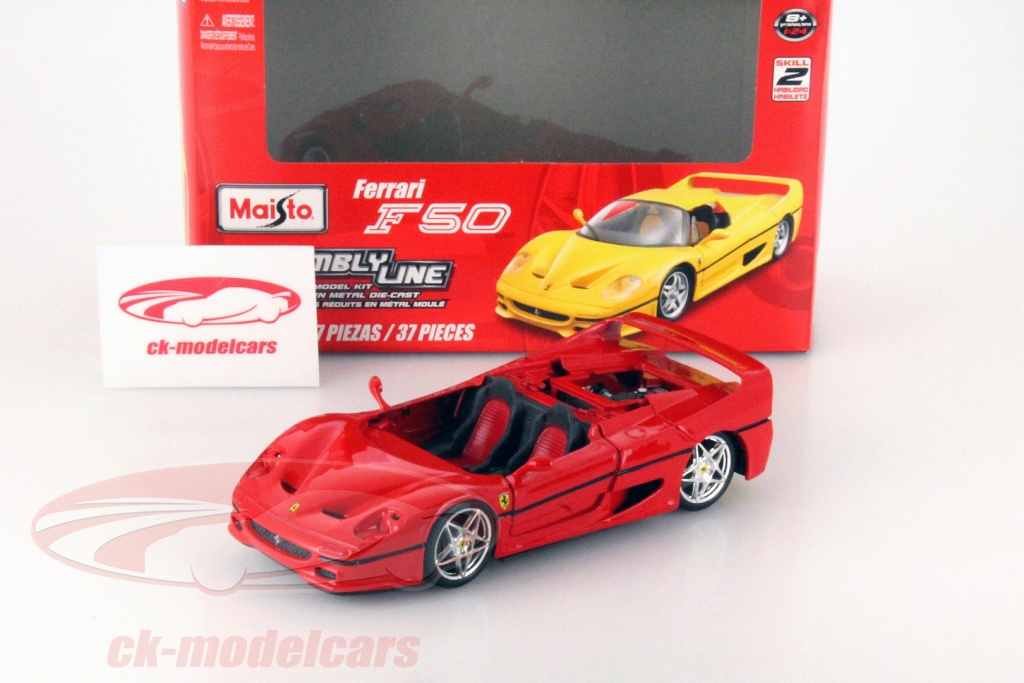 Maisto 1:24 Ferrari F50 red Kit 39923 model car 39923 090159399230