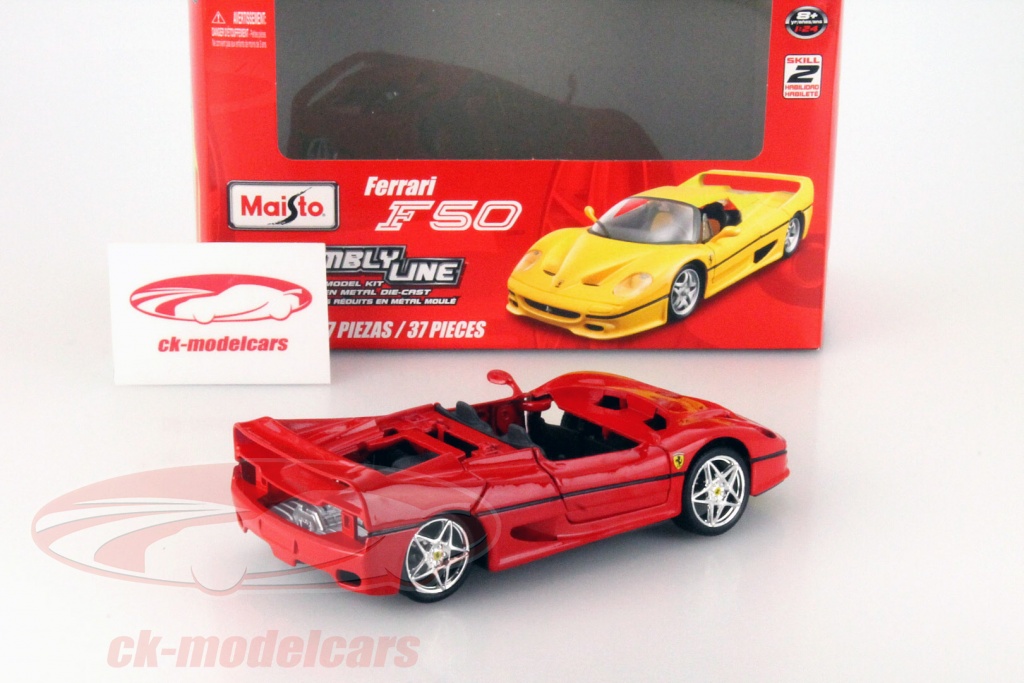 Maisto 1:24 Ferrari F50 red Kit 39923 model car 39923 090159399230