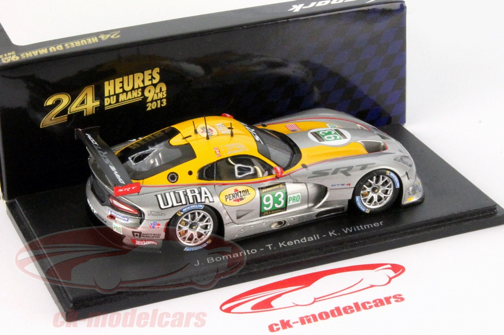 Spark 1:43 Dodge Viper GTS-R #93 24 LeMans 2013 Bomarito / Kendall ...