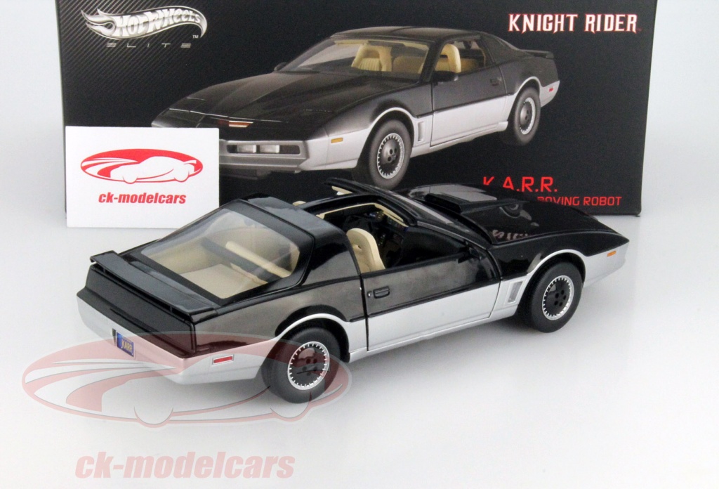 HotWheels Elite 1:18 Pontiac TransAm Knightrider K.A.R.R. black / gray ...
