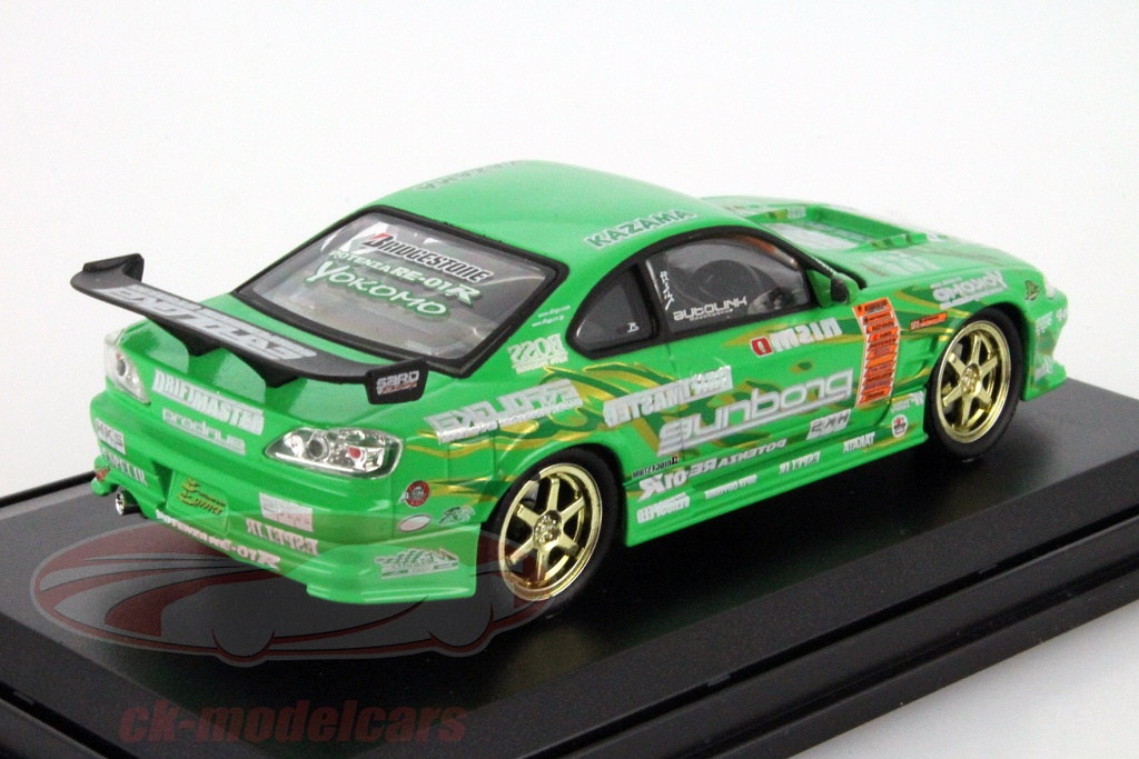 Dism 1:43 Nissan Silvia S15 D1 Grand Prix Drift Car 2004 green 74466 ...