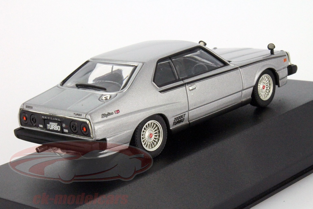Dism 1:43 Nissan Skyline 2000 Turbo GT ES Jaar 1980 zilver 14112s model ...