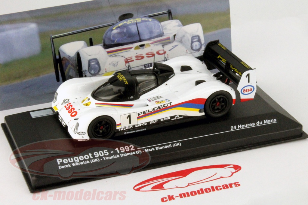 Spark 1:18 Peugeot 905 EVO 1 #1 Winner LeMans 1992 Dalmas / Warwick / Blundell 18S011 モデル 車 ...