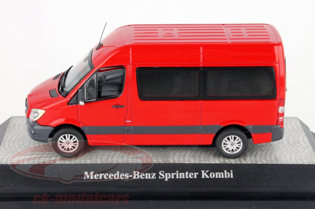 Premium Classixxs 1:43 Mercedes-Benz Sprinter Bus Facelift red 14050 ...