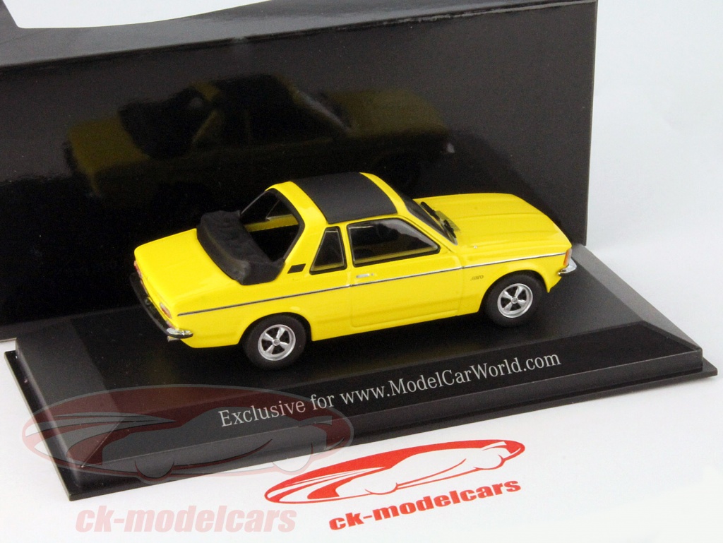 Minichamps 1:43 Opel Kadett C Aero Year 1978 signal yellow 403048133 ...