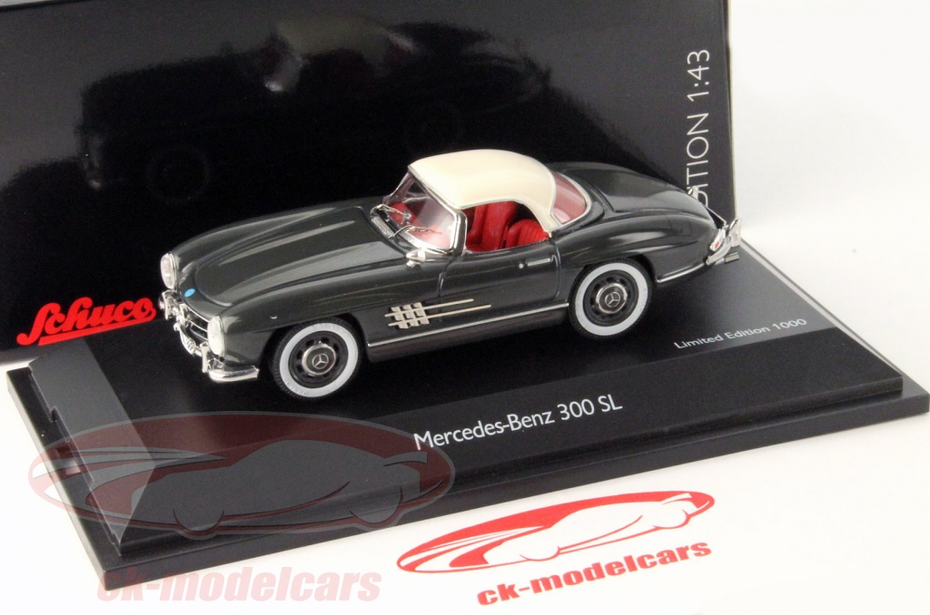 Schuco 1:43 Mercedes-Benz 300 SL Roadster Hardtop gray / white ...