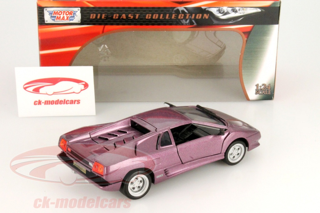 MotorMax 1:24 Lamborghini Diablo pourpre métallique 73201PU modèle ...