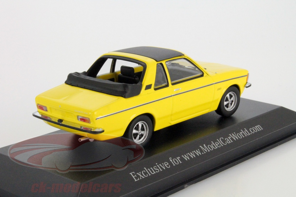 Minichamps 1:43 Opel Kadett C Aero Year 1978 signal yellow 403048133 ...