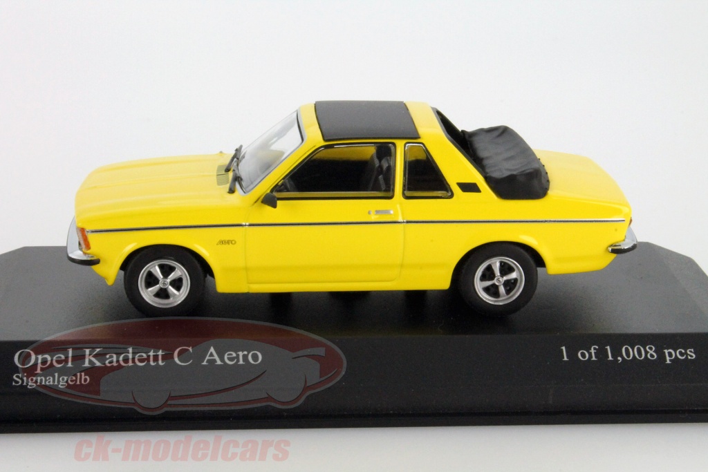 Minichamps 1:43 Opel Kadett C Aero Year 1978 signal yellow 403048133 ...