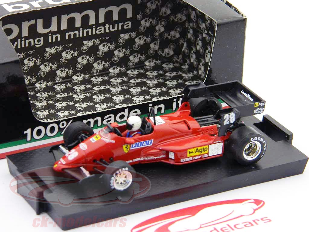 Brumm 1:43 Rene Arnoux Ferrari 126C4 #28 3rd Belgian GP Formula 1 1984 ...