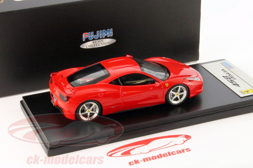 Fujimi 1:43 Ferrari 458 Italia rouge corsa TSM10FJ002 modèle voiture ...