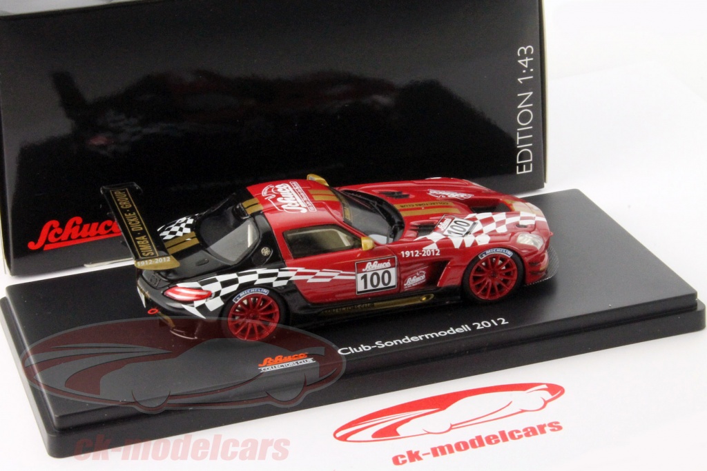 Schuco 1:43 Mercedes-Benz SLS AMG GT3 #100 Club-Sondermodell 2012 100 ...