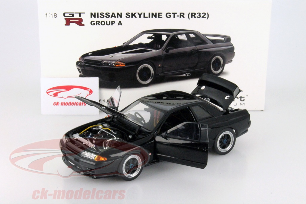 AUTOart 1:18 日産 Skyline GT-R R32 グループ A 1990 平野 ボディ バージョン 黒 89082 モデル 車 ...
