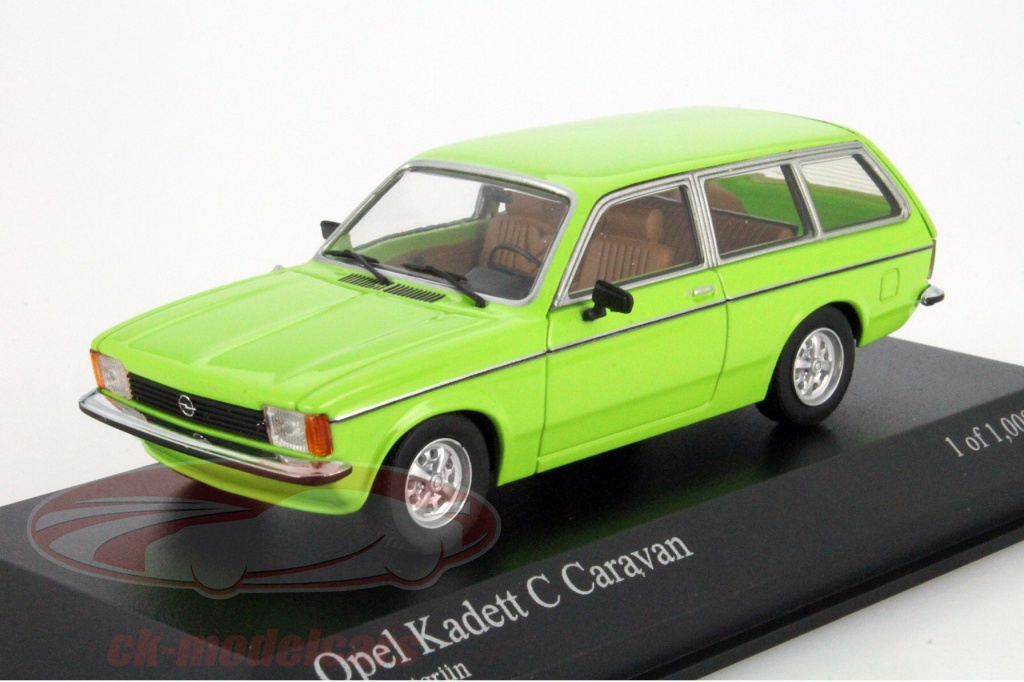Minichamps 1:43 オペル Kadett C Caravan 年 1978 ブリリアントグリーン 400048110 モデル 車 ...