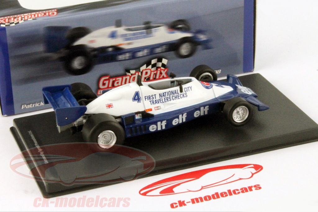 Atlas 1:43 Patrick Depailler Tyrrell 008 #4 Formula 1 1978 CK919283 ...