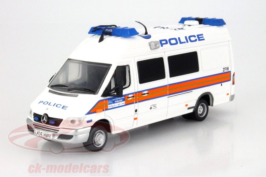 Fire Brigade Models 1:43 Mercedes-Benz Sprinter Metropolitan Police FBM ...