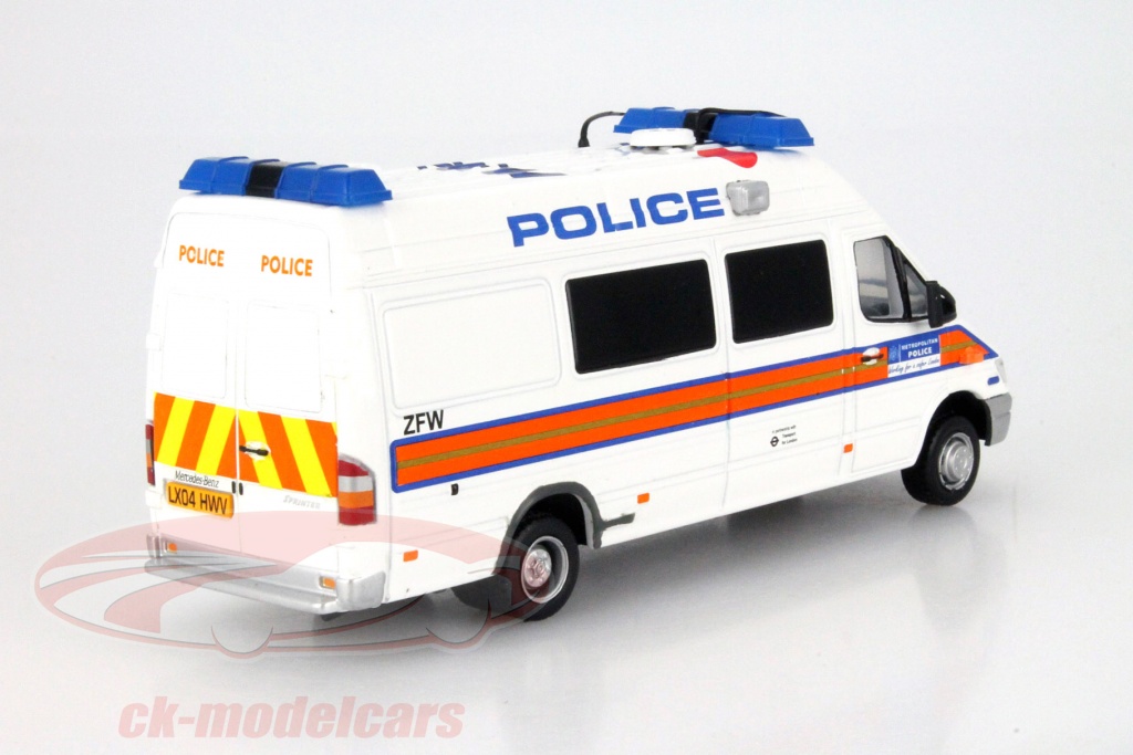 Fire Brigade Models 1:43 Mercedes-Benz Sprinter Metropolitan Police FBM ...